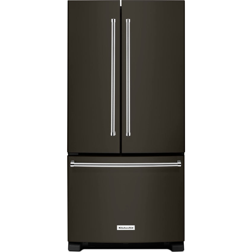 KitchenAid French Door Fridge (KRFF302EBS) - Black Stainless Steel wit ...