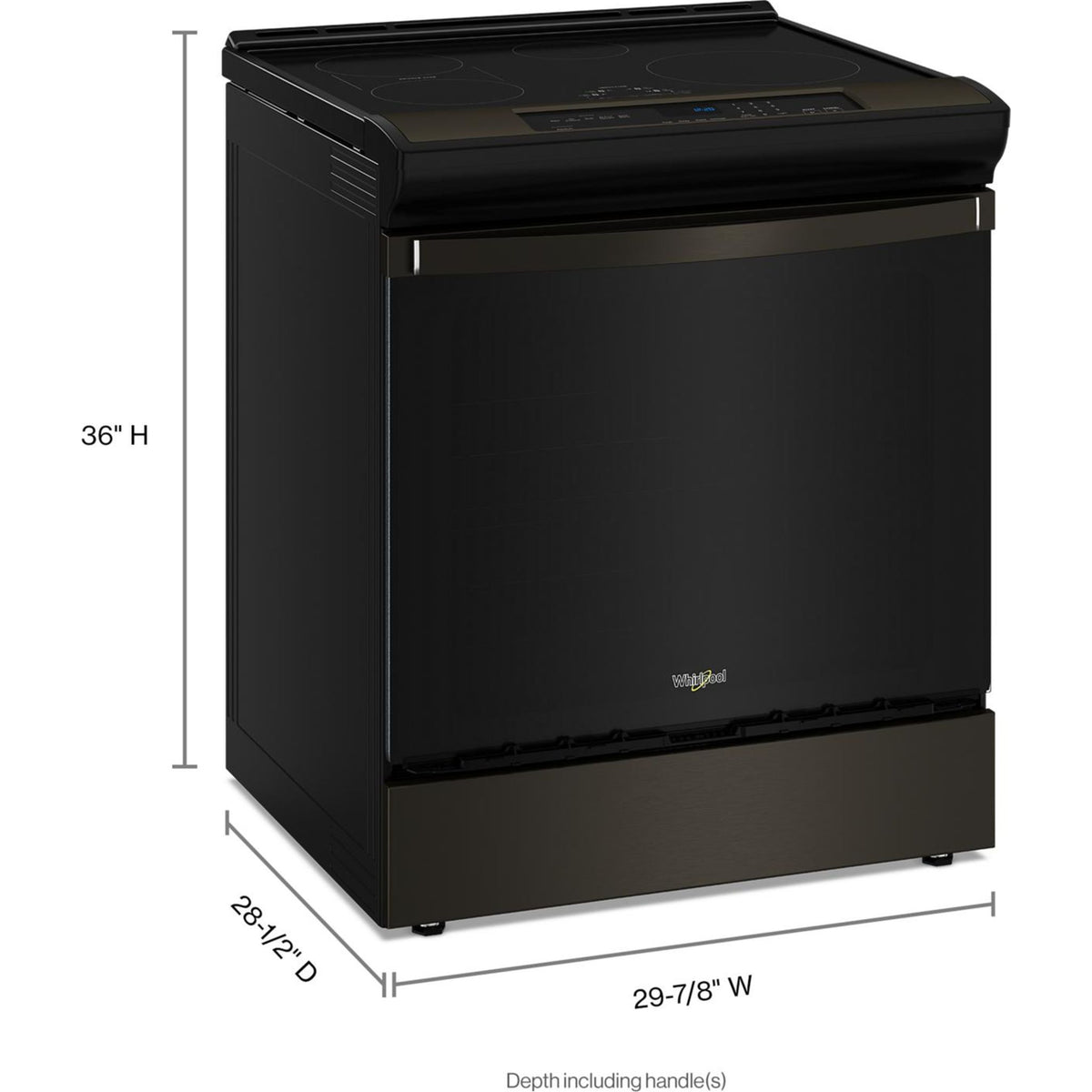 Whirlpool 30" Induction Range (WSIS5030RZ) - Fingerprint Resistant Sta ...